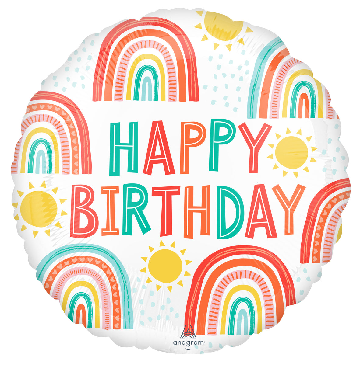 42913 Retro Rainbow Birthday – Westcoast Balloons