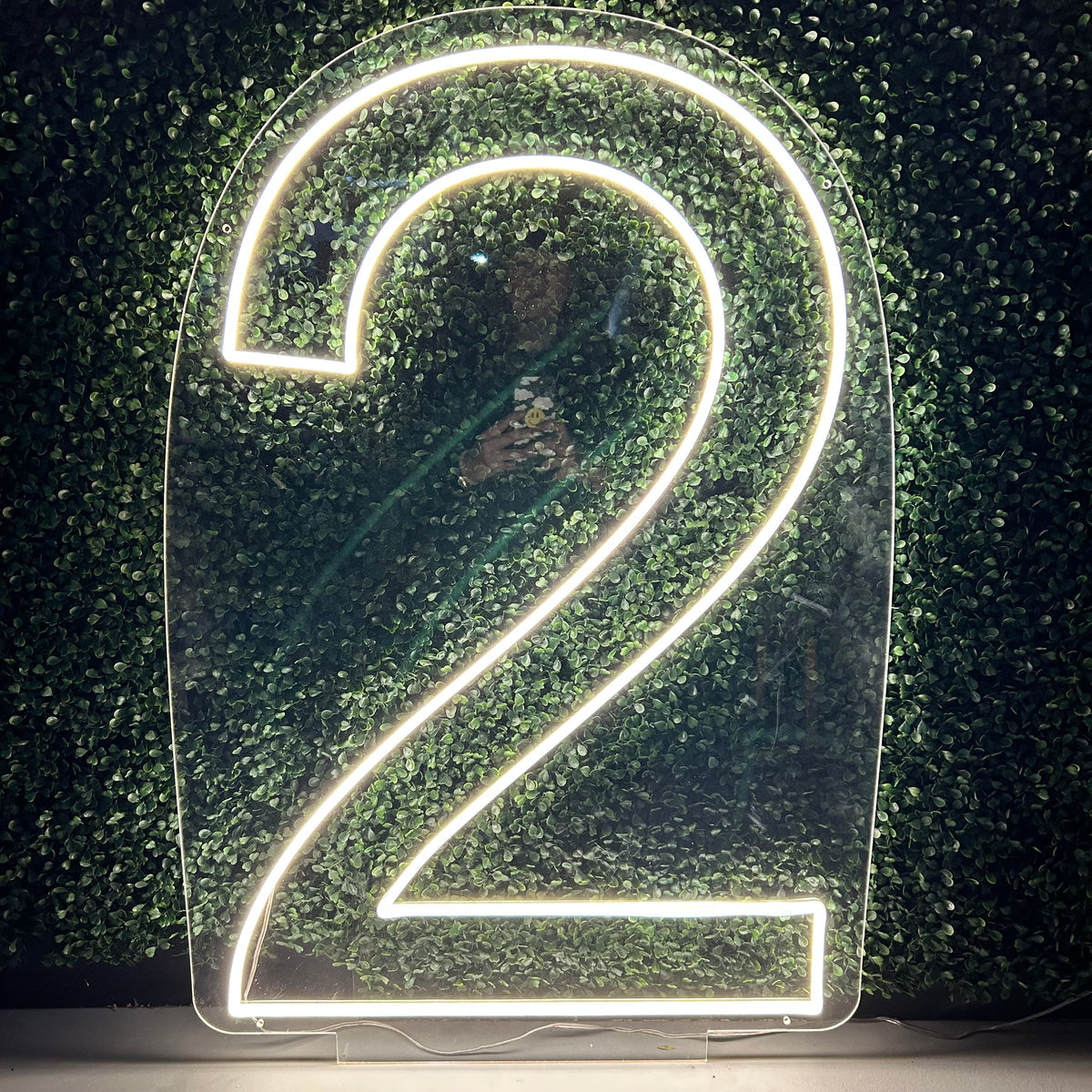 Number 2 Neon Sign Rental – Westcoast Balloons