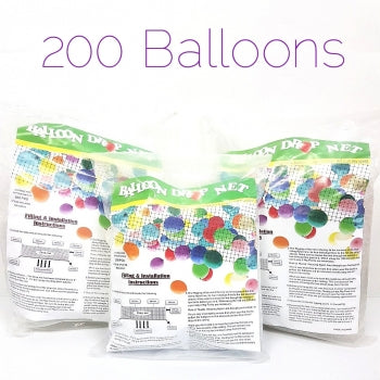 Balloon Drop Net - 200 Balloons – Westcoast Balloons